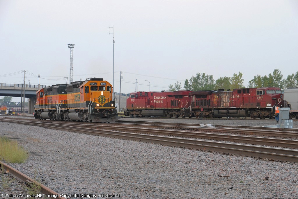 CP 483 and two SD40-2s